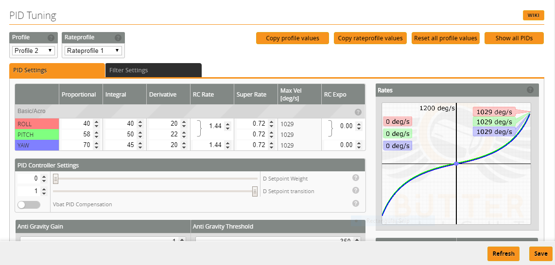 FPV Drone Basic PID Tuning and Rates | GetFPV Learn
